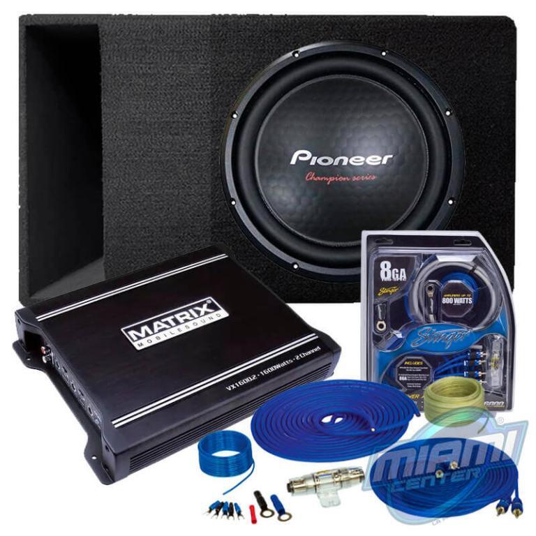 Combo Subwoofer Pioneer Amplificador Matrix - Miami Center