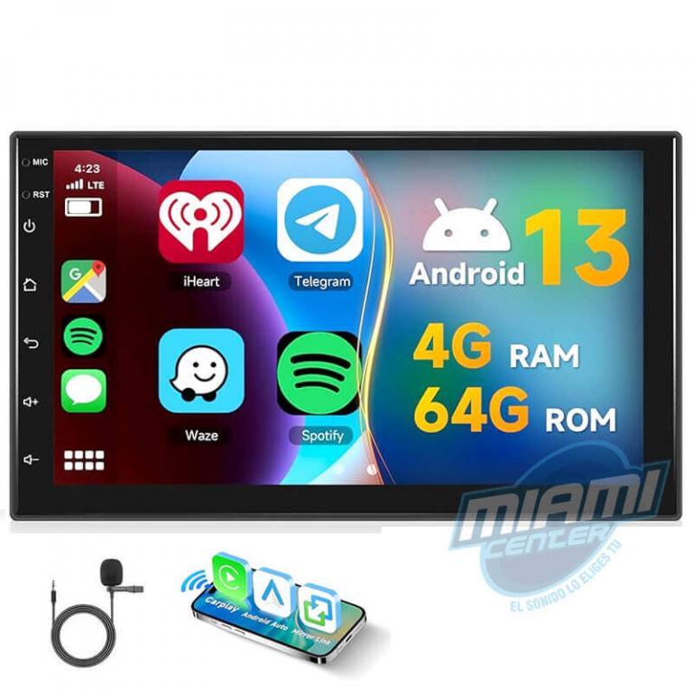 Radio para Auto Android 13 - Carplay Inalámbrico | Miami Center